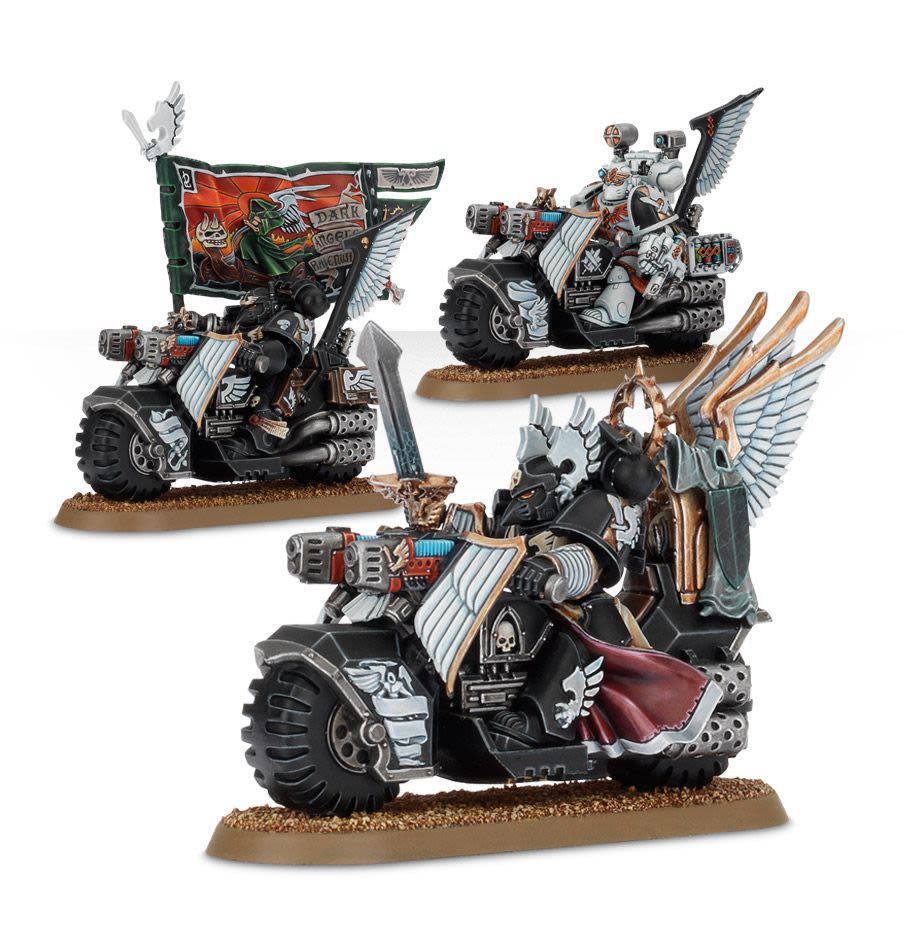 DARK ANGELS: RAVENWING COMMAND SQUAD | Wargaming.cl