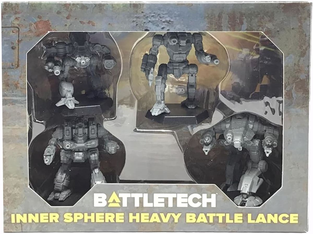 BattleTech Inner Sphere Heavy Battle Lance Miniatures Pack | Wargaming.cl