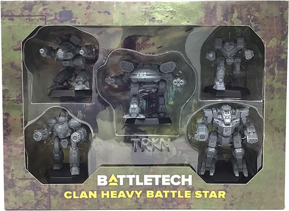 BATTLETECH - CLAN HEAVY BATTLE STAR MINIATURES PACK | Wargaming.cl