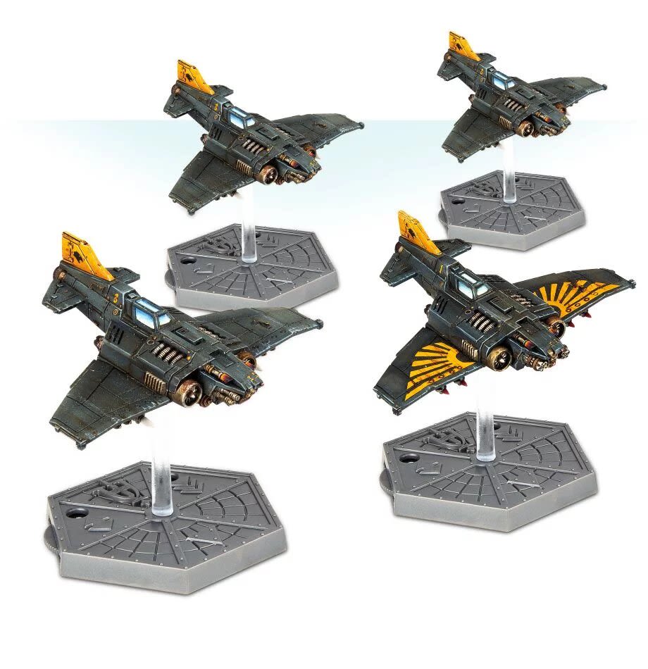 AERONAUTICA IMPERIALIS: IMPERIAL NAVY THUNDERBOLT FIGHTERS | Wargaming.cl