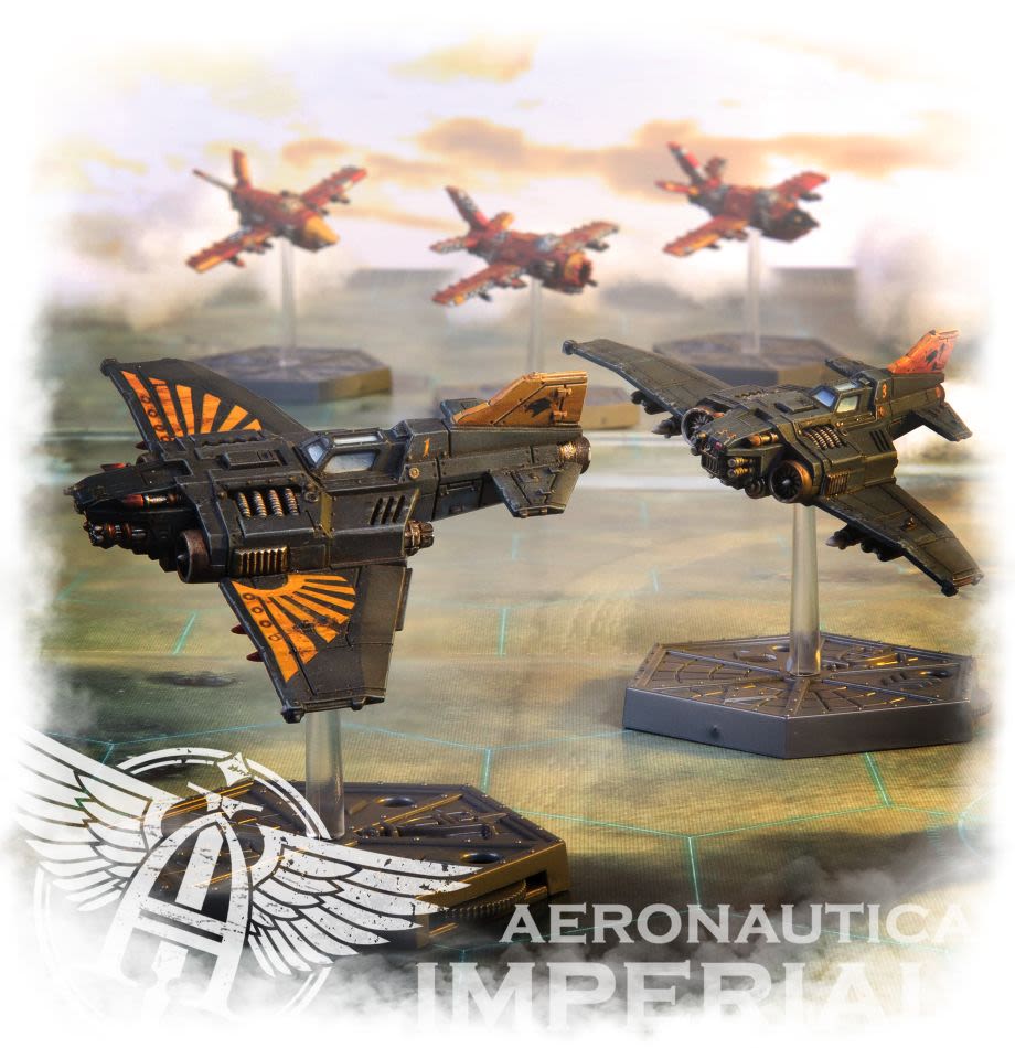 AERONAUTICA IMPERIALIS: IMPERIAL NAVY THUNDERBOLT FIGHTERS | Wargaming.cl