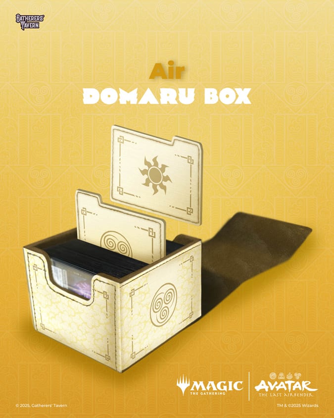 DECKBOX: MTG DOMARU BOX- AVATAR- THE LAST AIRBENDER- AIR | Wargaming.cl