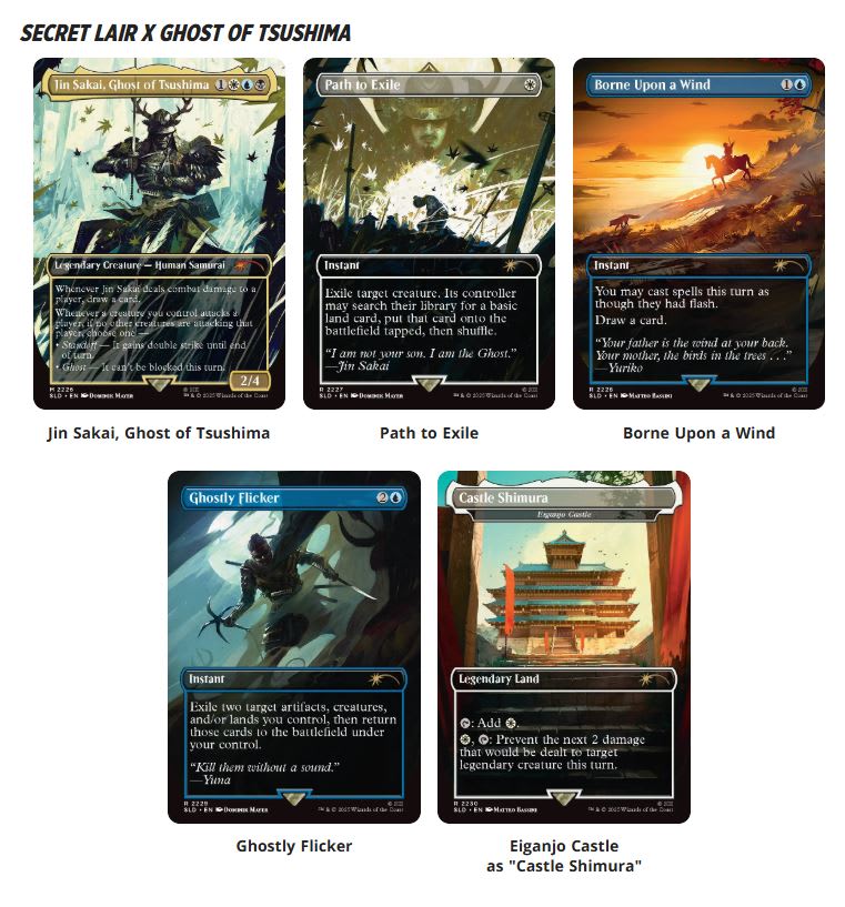 MTG: SECRET LAIR DROP- GHOSTS OF TSUSHIMA: SHADOW SAMURAI- REGULAR ...