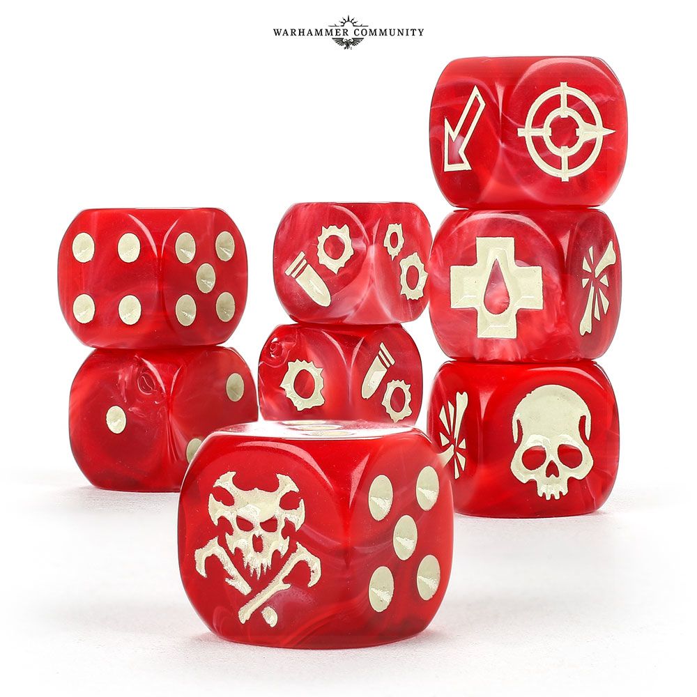 NECROMUNDA: CORPSE GRINDER CULT DICE SET | bodega.wargaming.cl