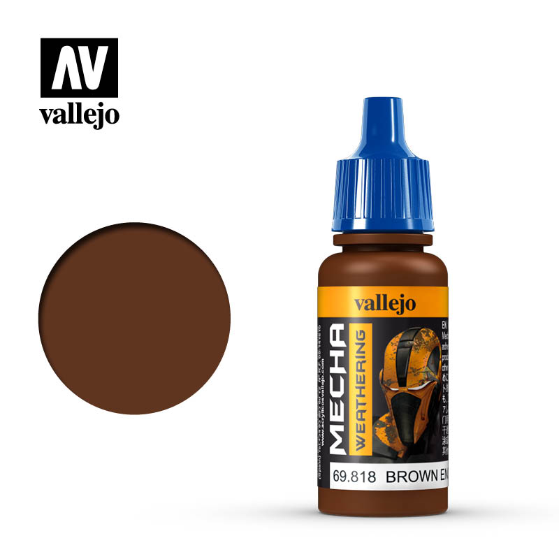 MECHA COLOR - MATTE- BROWN ENGINE SOOT, 17 ML. | bodega.wargaming.cl