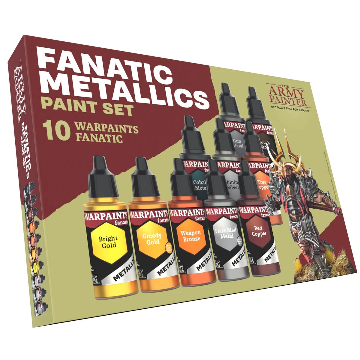 WARPAINT: FANATIC METALLICS PAINT SET (10 COLORS) | Wargaming.cl