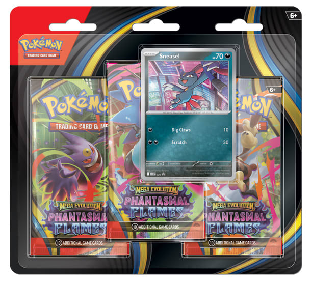 POKEMON TCG: SPANISH MEGA EVOLUTION 02 PHANTASMAL FLAMES- 3-BOOSTER ...