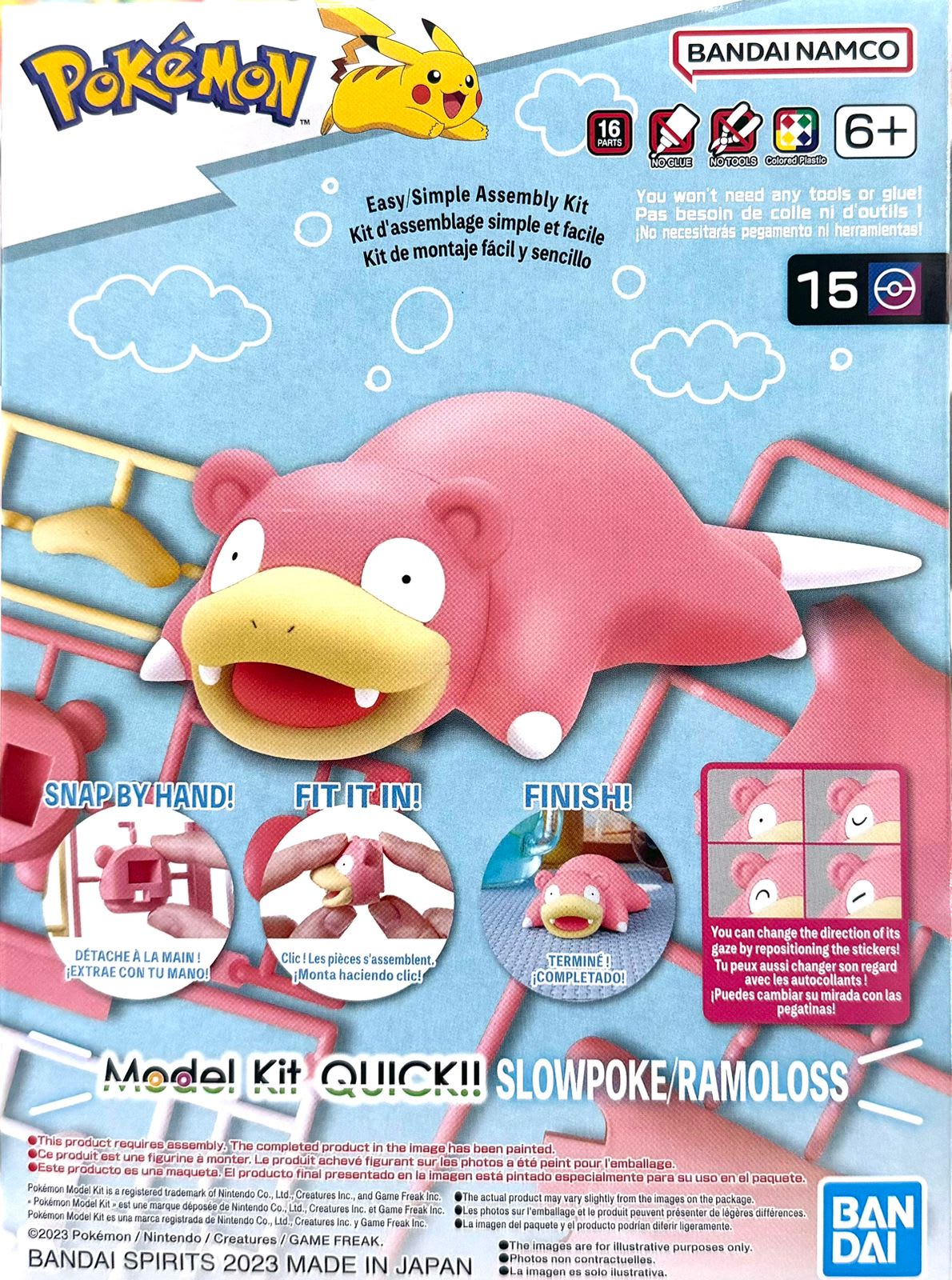 MODEL KIT POKEMON SLOWPOKE 15 QUICK BANDAI HOBBY | Wargaming.cl