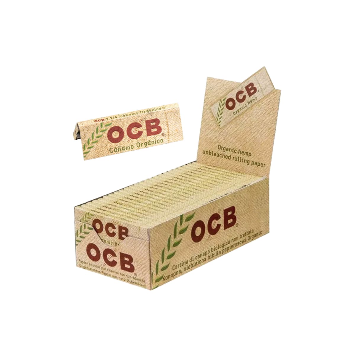 Papel | 1 1/4 | Orgánico | Display | OCB | Outlet Weed