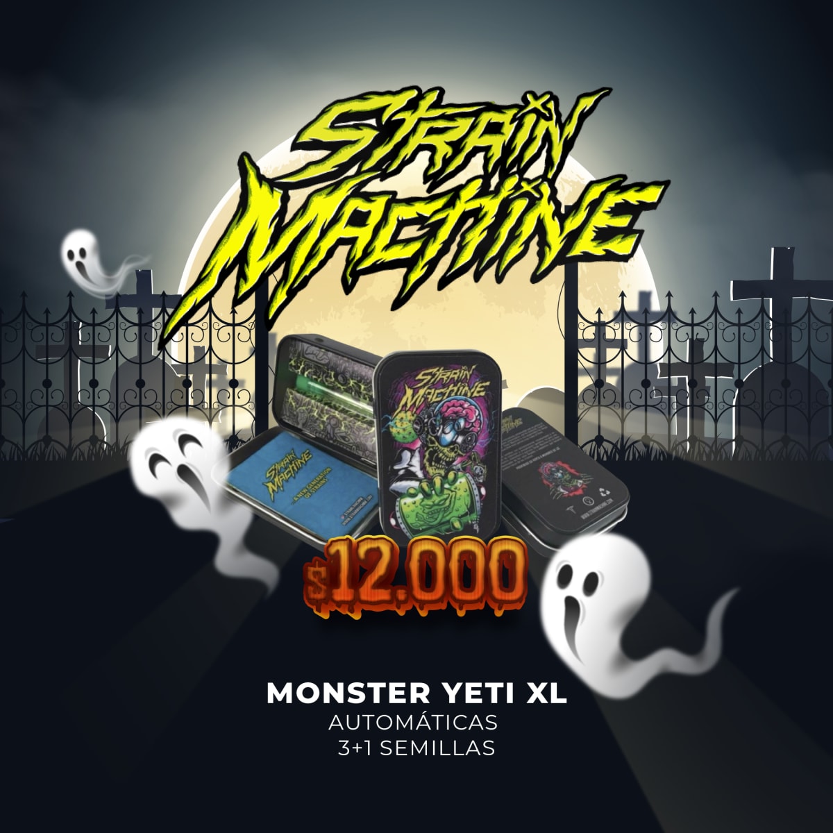 Semillas | Monster Yeti XL | Auto | 3+1 semillas | Strain Machine ...