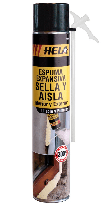 SPRAY ESPUMA EXPANSIVA POLIURETANO 750ML HELA | MPR Servicios Mineros