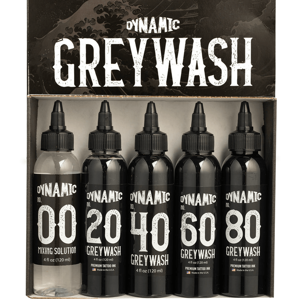 SET DYNAMIC GREYWASH 4OZ | EVOLUTION TATTOO SUPPLY