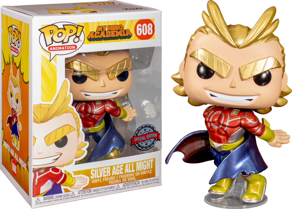 FUNKO POP! MY HERO ACADEMIA - ALL MIGHT SILVER | Juguetería Little Toys ...