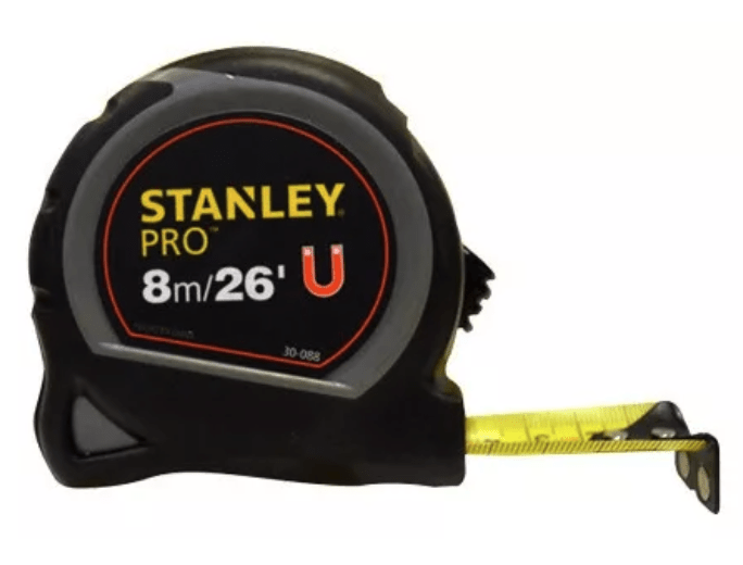 CINTA METRICA PRO 8M/26" STANLEY 30-088 | TODOTALLER - Insumos Industriales