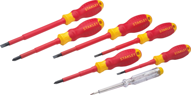 SET 7 DESTORNILLADORES AISLADOS STANLEY STMT60175-LA | TODOTALLER - Insumos Industriales