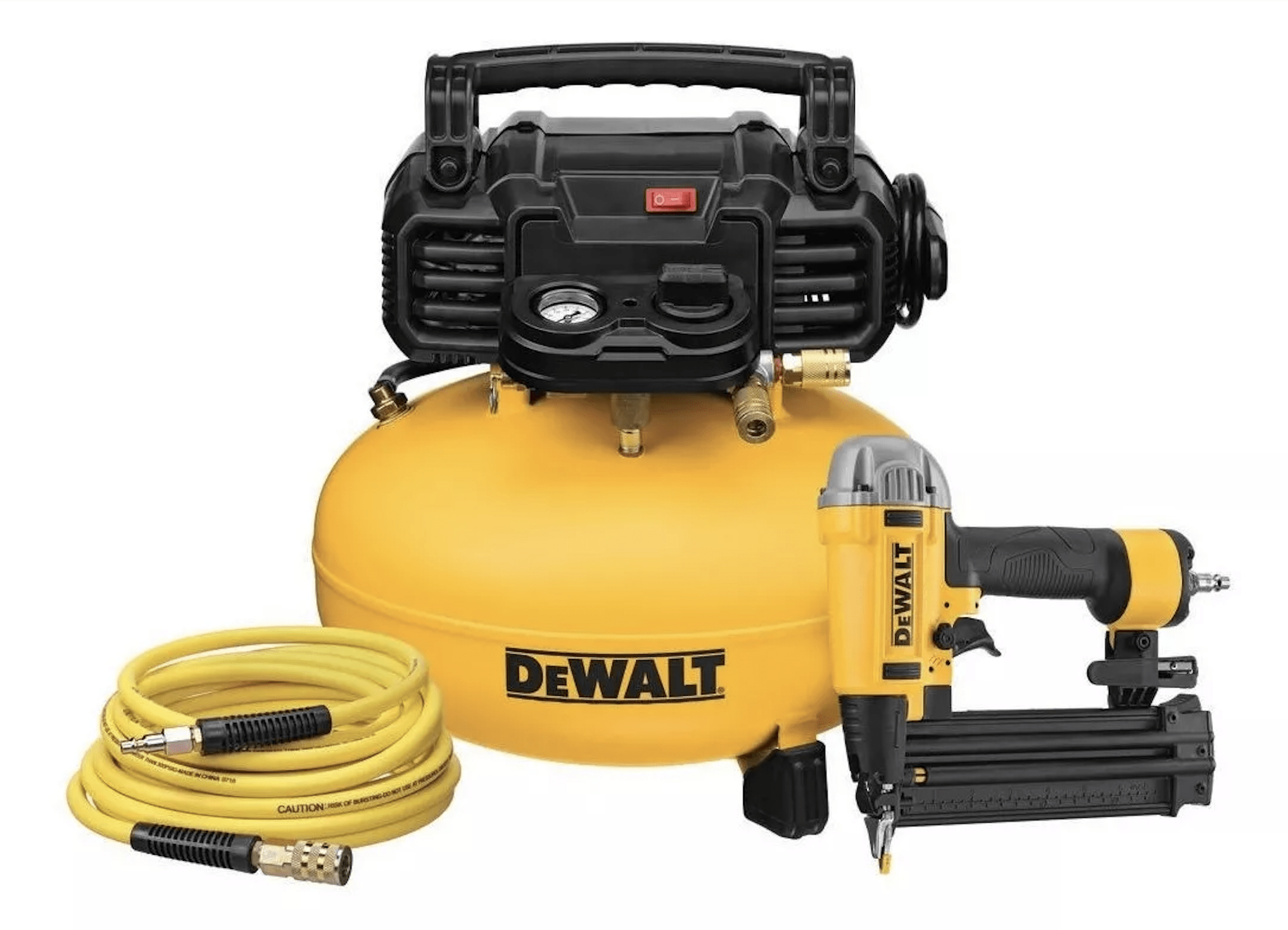 COMPRESOR + CLAVADORA DEWALT DWFP1KIT | TODOTALLER - Insumos Industriales