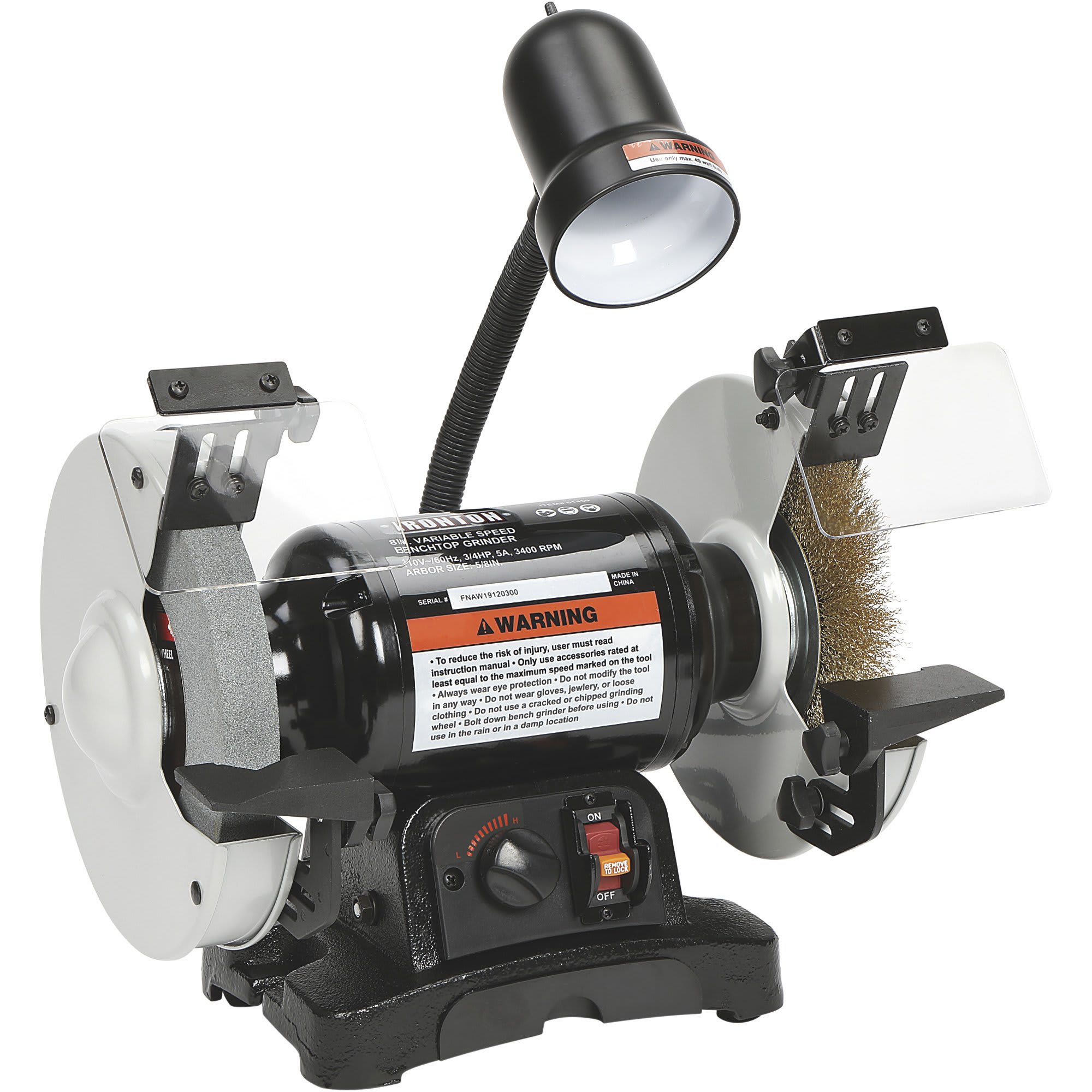 ESMERIL DE BANCO 8” IRONTON 61459 | TODOTALLER - Insumos Industriales
