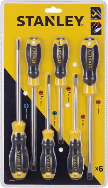SET 6 DESTORNILLADORES STANLEY STMT66672-840 | TODOTALLER - Insumos ...
