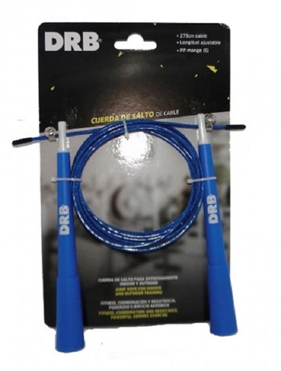 CUERDA DE SALTO DRB CABLE DE ACERO FORRADO 2,75 METROS | Tecnoclass SpA