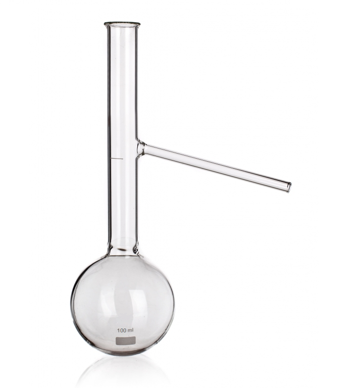 MATRAZ FONDO REDONDO 125 ML CON SALIDA LATERAL | Tecnoclass SpA