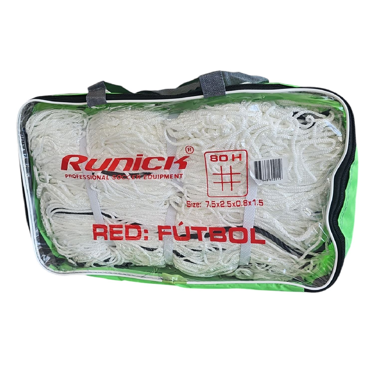 RED DE FUTBOL RUNICK 80 HEBRAS 7.5X2.5X0.8X1.5 METROS | Tecnoclass SpA