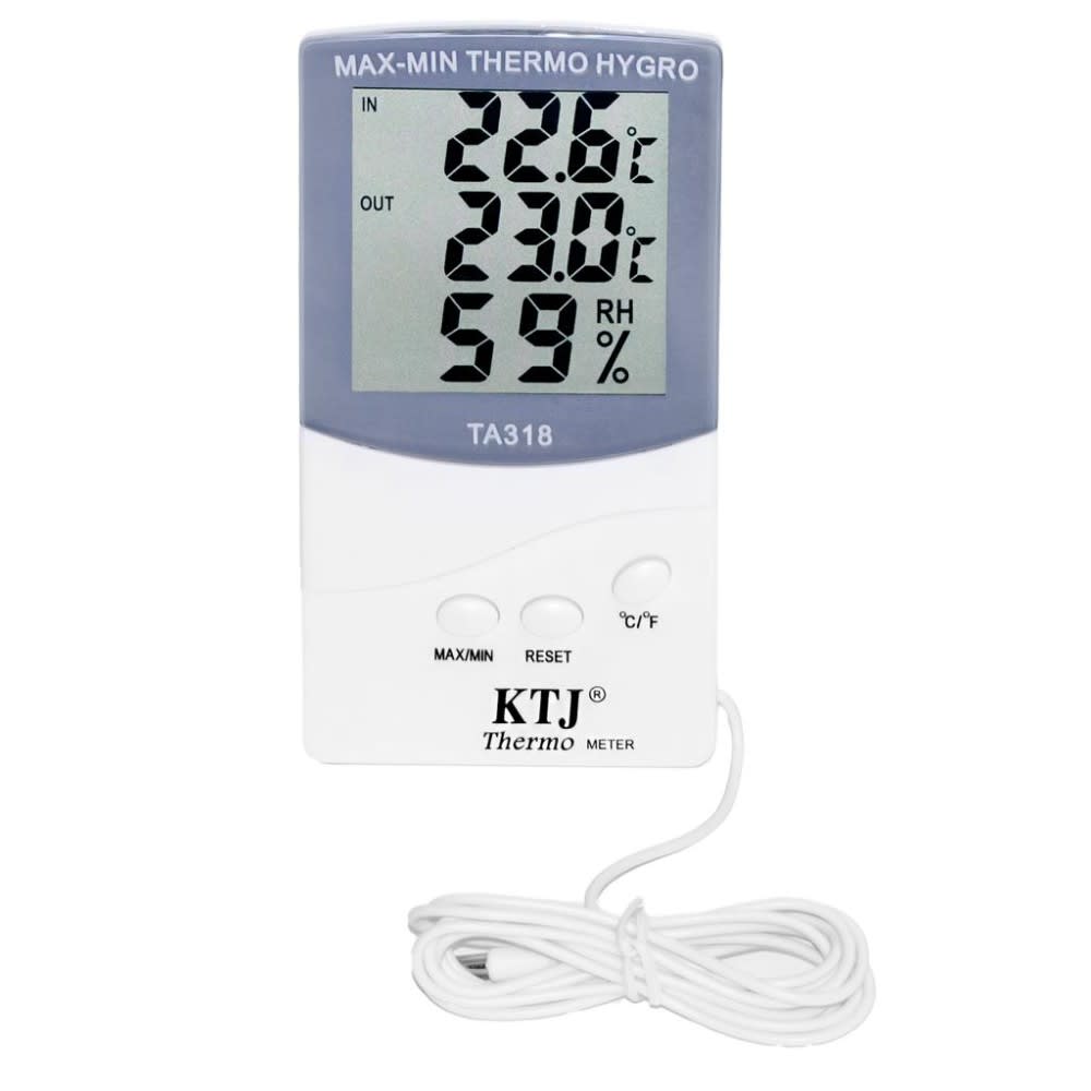 TERMOHIGROMETRO DIGITAL PORTATIL KTJ TA318 CON SENSOR EXTERNO ...
