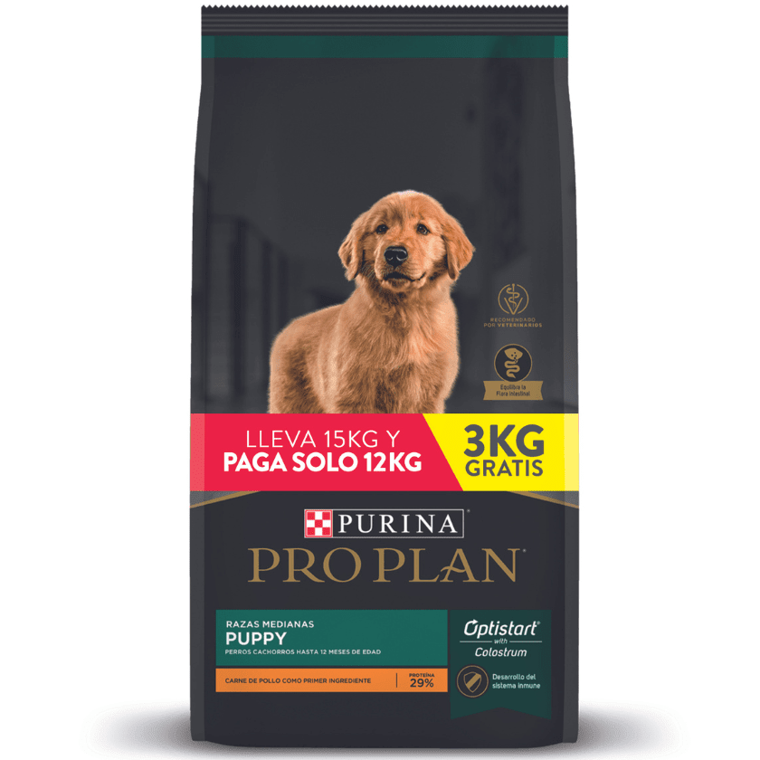 Proplan Puppy Dog Razas Medianas 12 kg | FOODYPET ALIMENTOS Y FARMACIA ...
