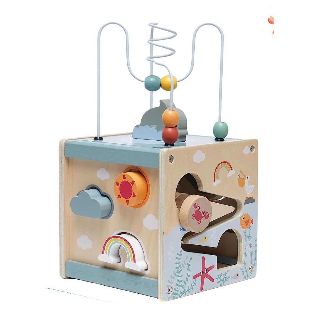 Cubo De Actividades De Madera Infantil | Jugueteria Rincón Infantil