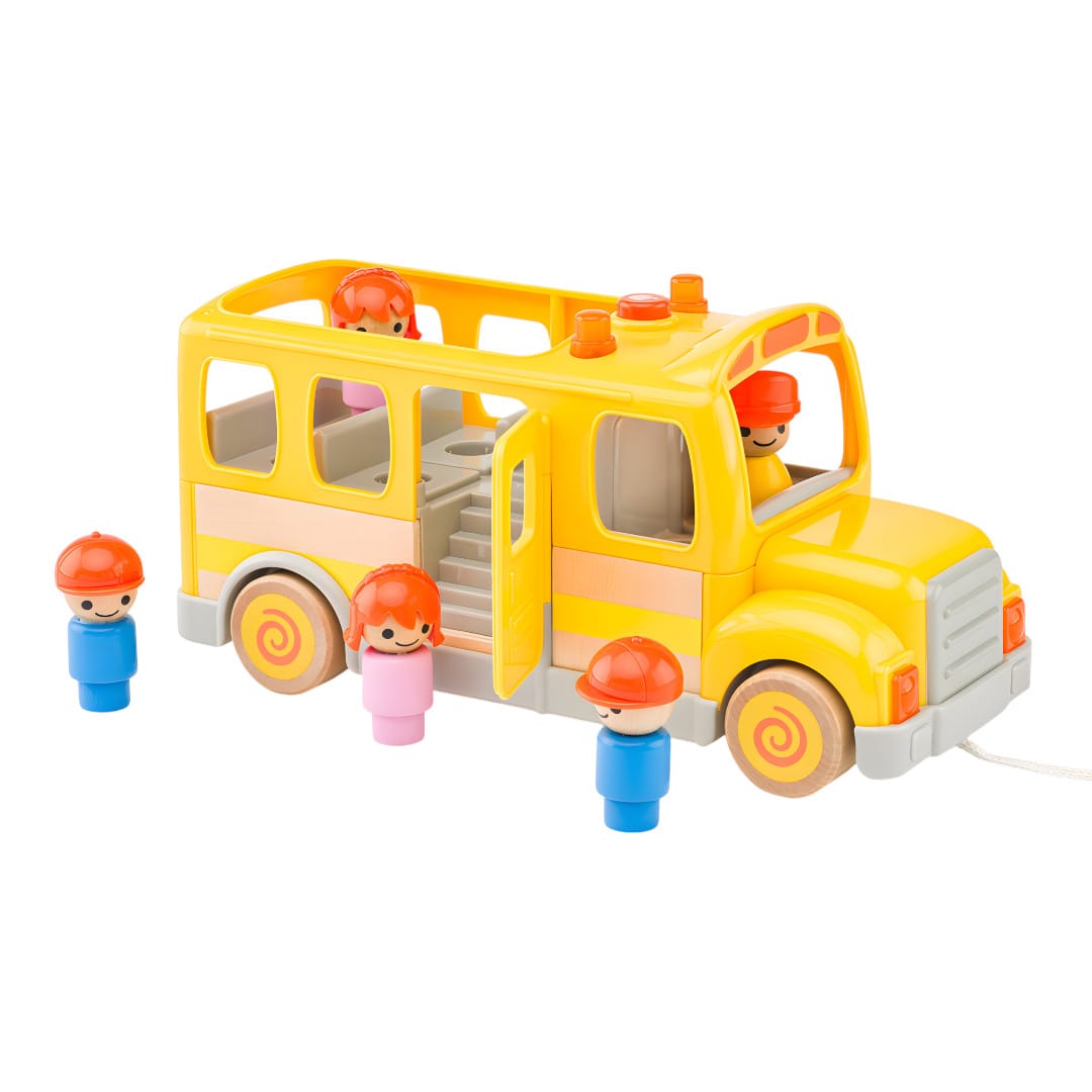 Bus Escolar de Madera con Luces y Sonido | Rincon Infantil