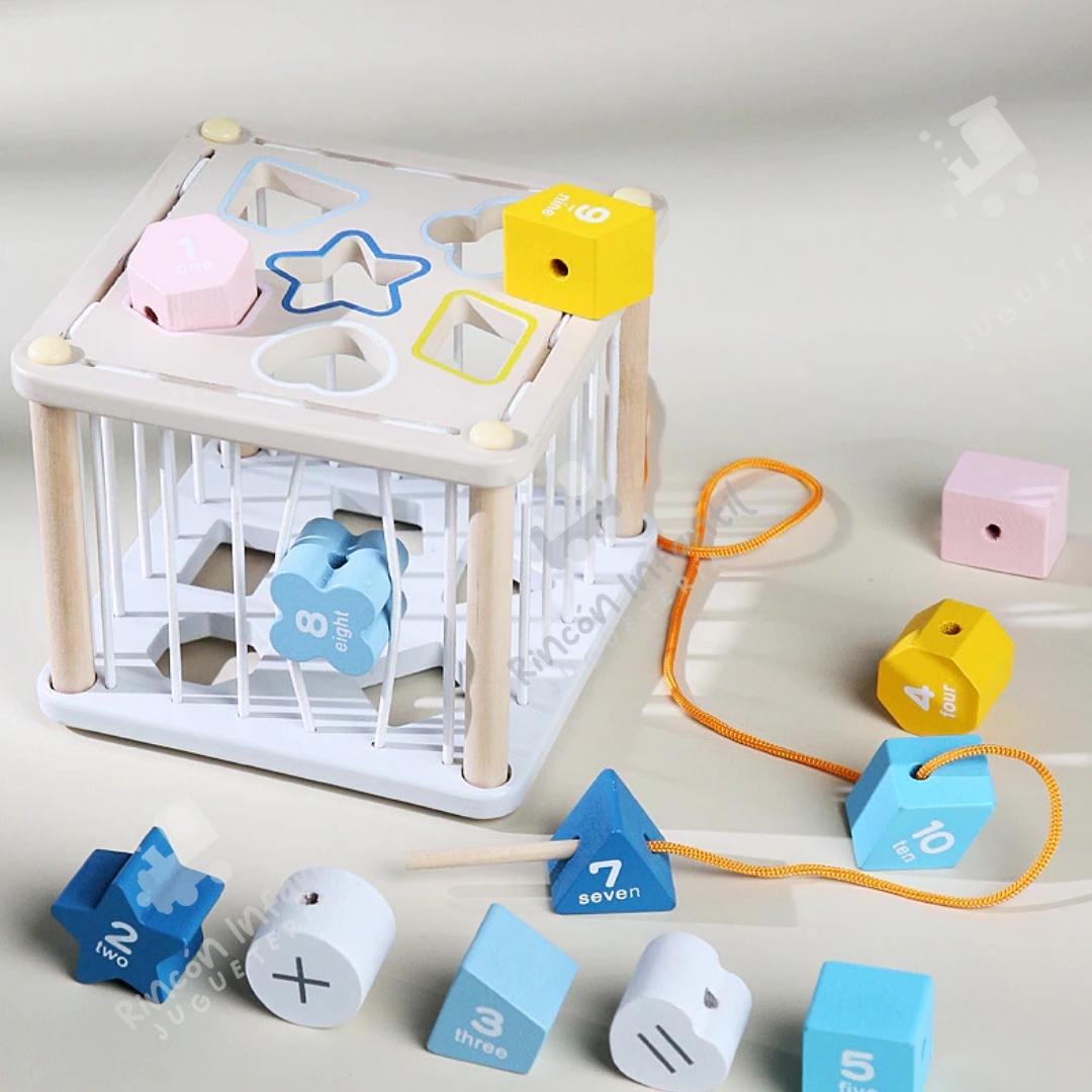 Cubo De Encaje Sensorial Con Elásticos. | Jugueteria Rincón Infantil