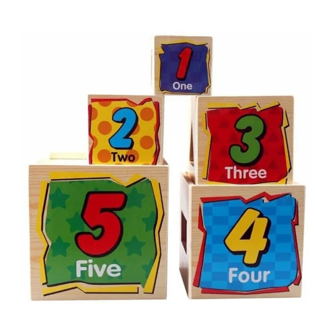 Cubos Apilables de Madera | Jugueteria Rincón Infantil