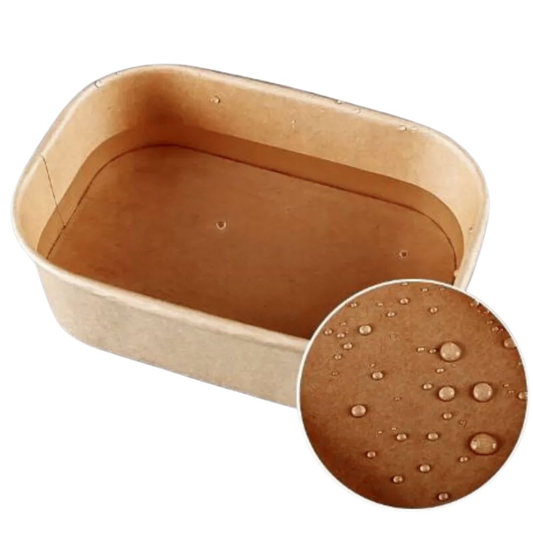 Tupper kraft 750 ml + tapa kraft x 100 unidades | Envases Ecologicos