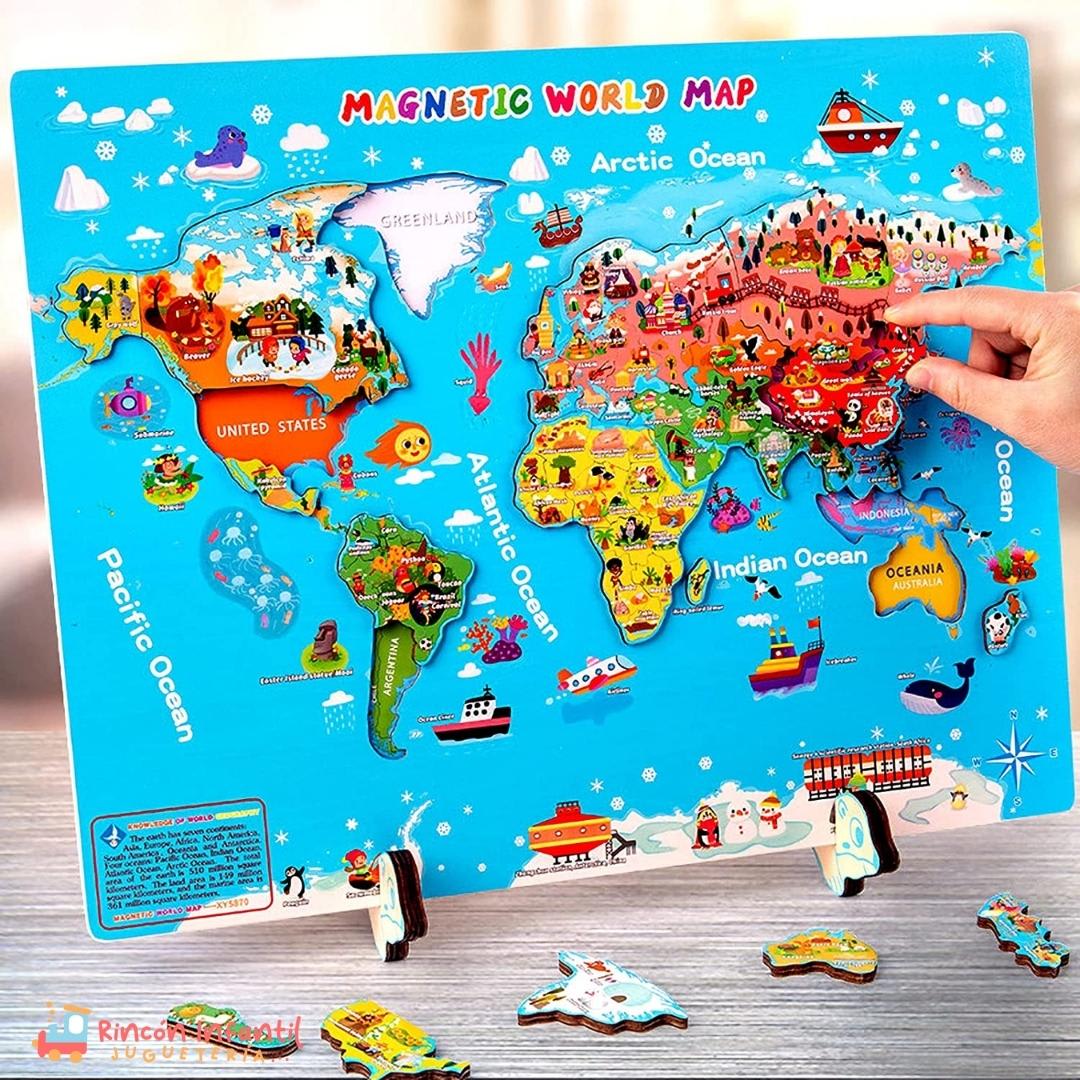 Mapa del mundo Magnetico | Jugueteria Rincón Infantil