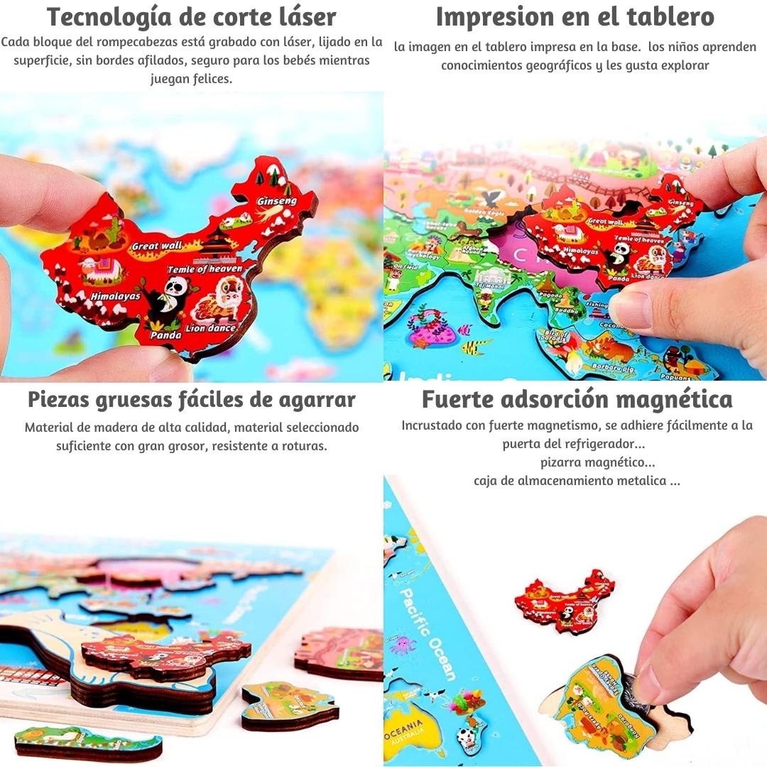 Mapa del mundo Magnetico | Jugueteria Rincón Infantil