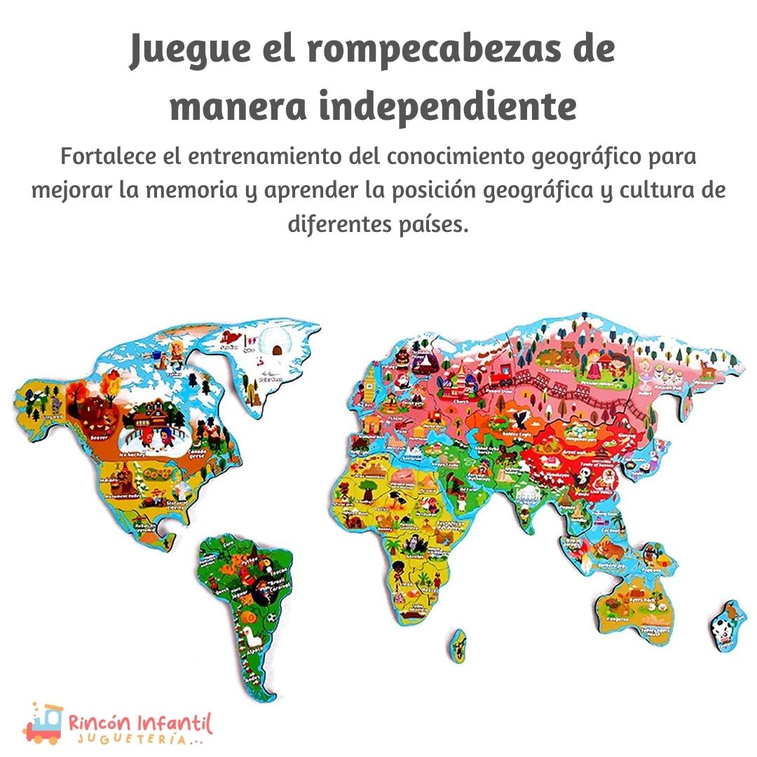 Mapa del mundo Magnetico | Mayorista Didacticos