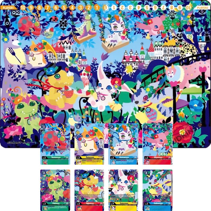 Digimon Card Game - PB-09: Playmat and Card Set 2 Floral Fun | Guild Dreams
