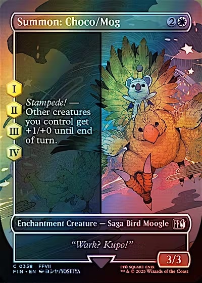 FIN 0358 Summon: Choco/Mog (Showcase) (Foil) | Guild Dreams