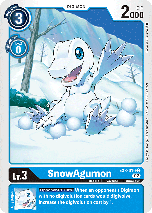EX3-016 SnowAgumon | Guild Dreams