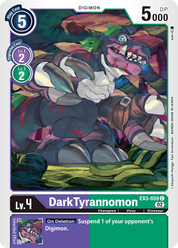 EX3-059 DarkTyrannomon | Guild Dreams