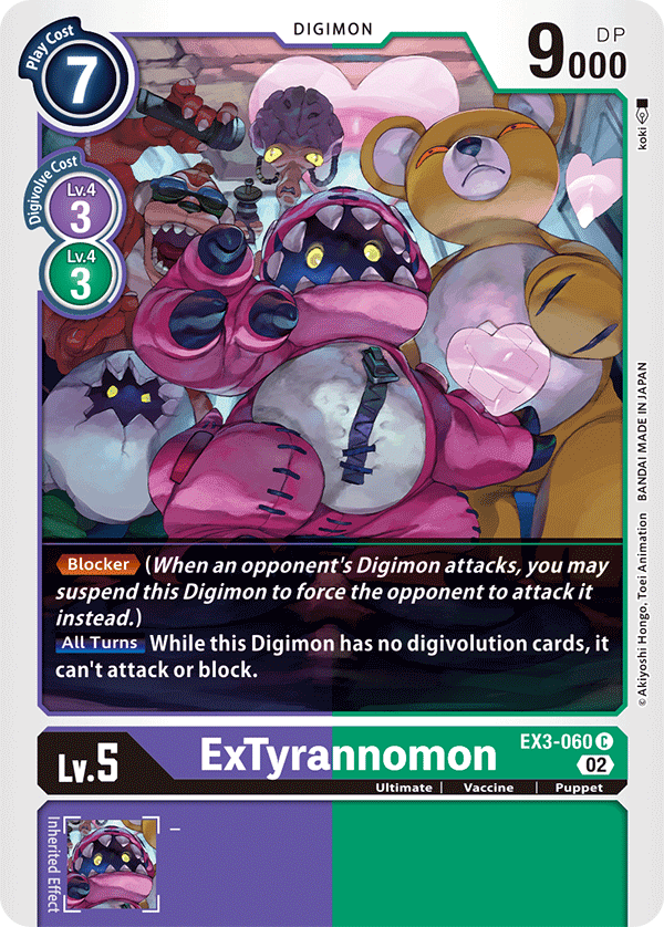 EX3-060 ExTyrannomon | Guild Dreams