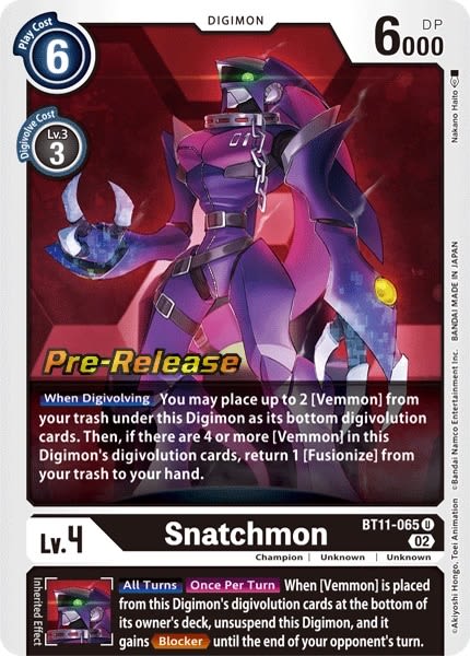 BT11-065 Snatchmon (Pre-Release) | Guild Dreams