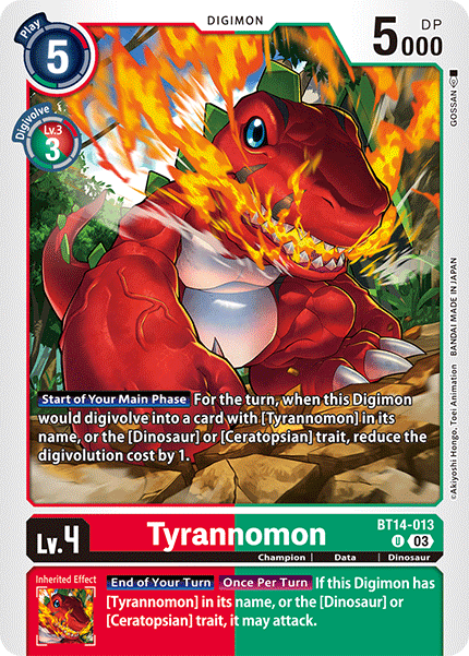 BT14-013 Tyrannomon | Guild Dreams