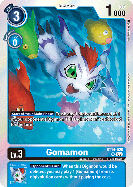 BT14-020 Gomamon | Guild Dreams