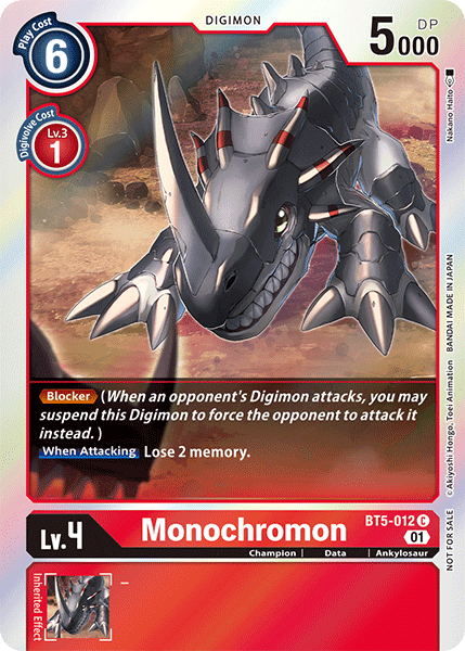BT5-012 Monochromon (Alternative Art - ST11) | Guild Dreams