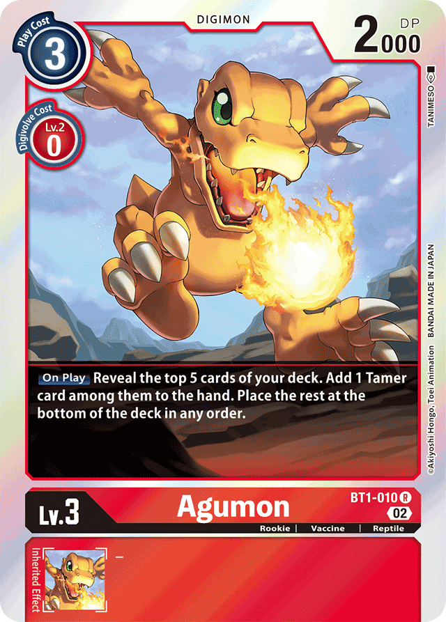 BT1-010 Agumon (RB1) | Guild Dreams