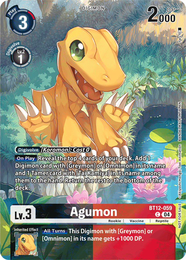BT12-059 Agumon (Alternative Art - EX7) | Guild Dreams