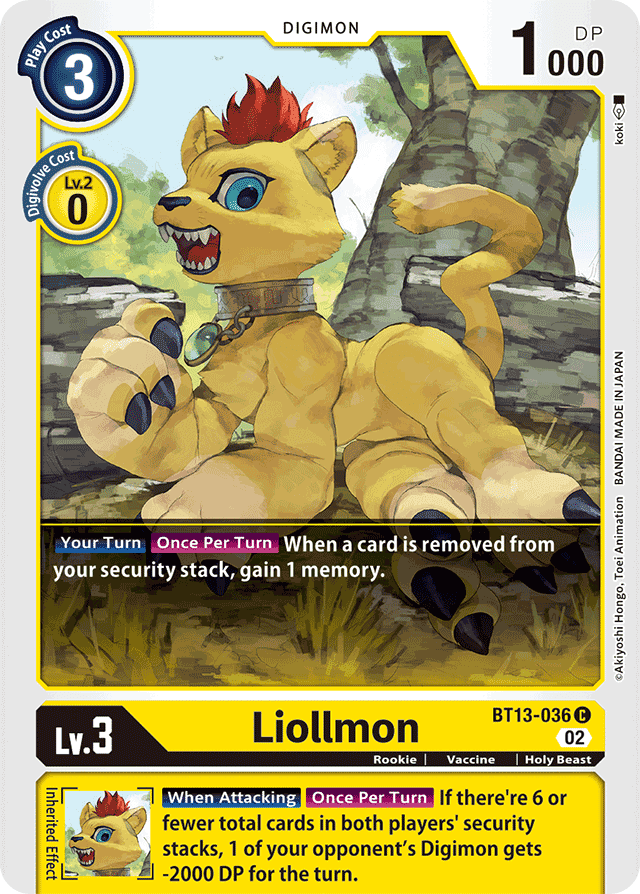 BT13-036 Liollmon | Guild Dreams