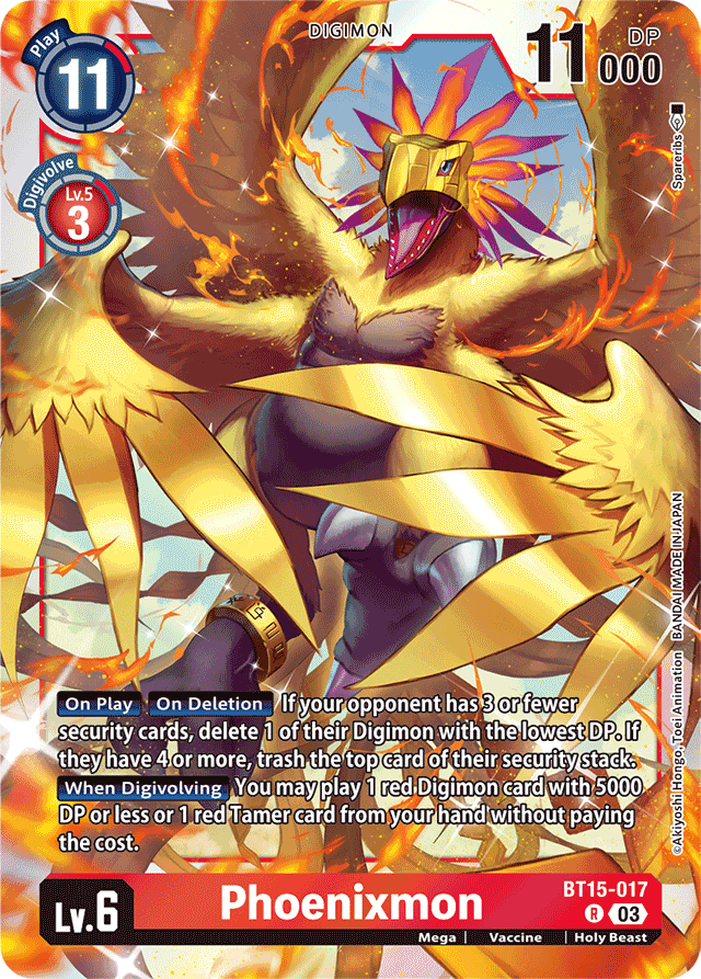 BT15-017 Phoenixmon | Guild Dreams