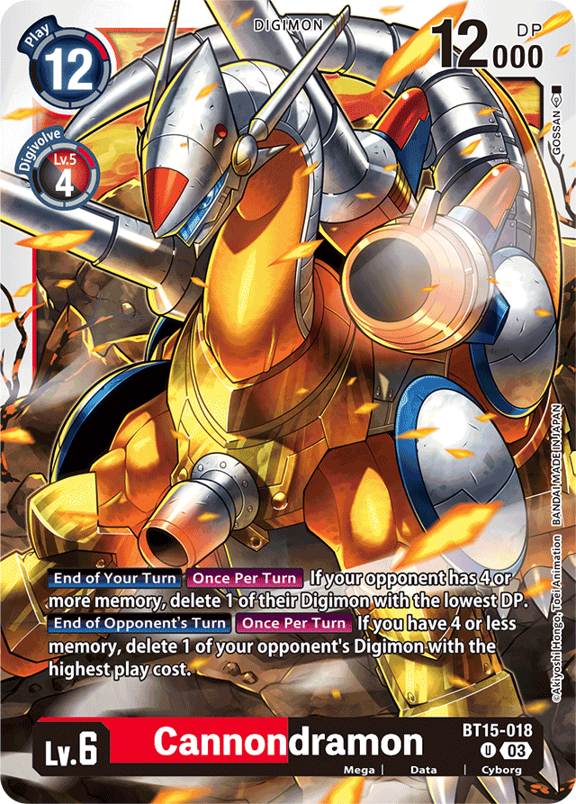 BT15-018 Cannondramon | Guild Dreams