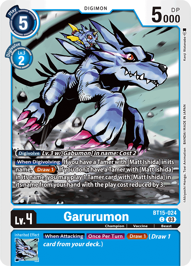 BT15-024 Garurumon | Guild Dreams
